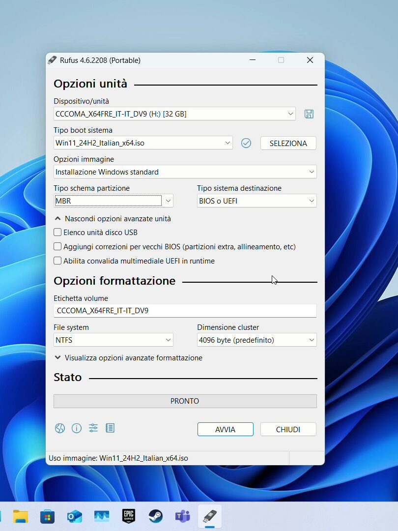 COME INSTALLARE WINDOWS 11 24H2 SU PC NON SUPPORTATI CON RUFUS 4.6 ...